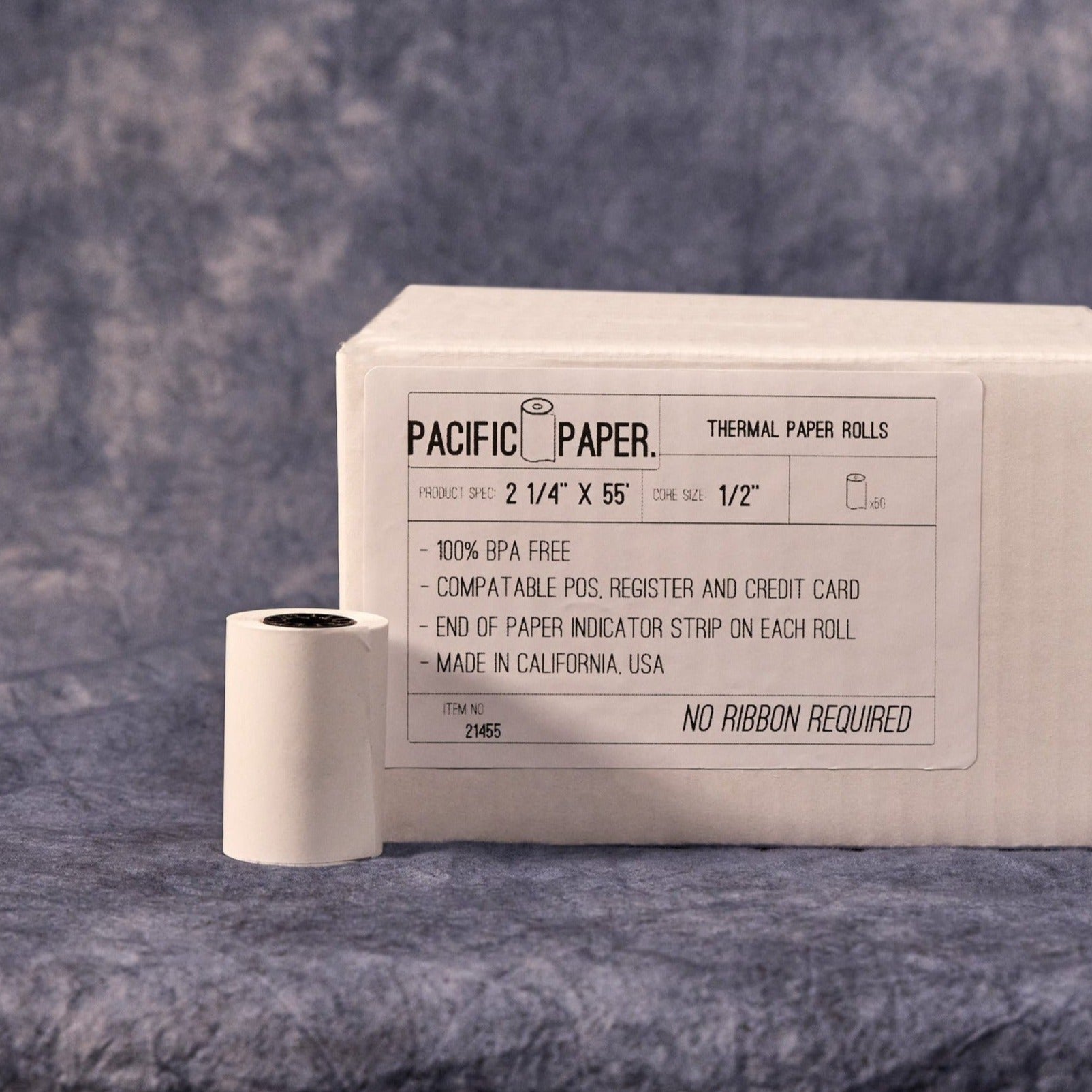 2 1/4" x 55' Thermal Receipt Paper Rolls 50 Rolls / Case – Pacific Paper