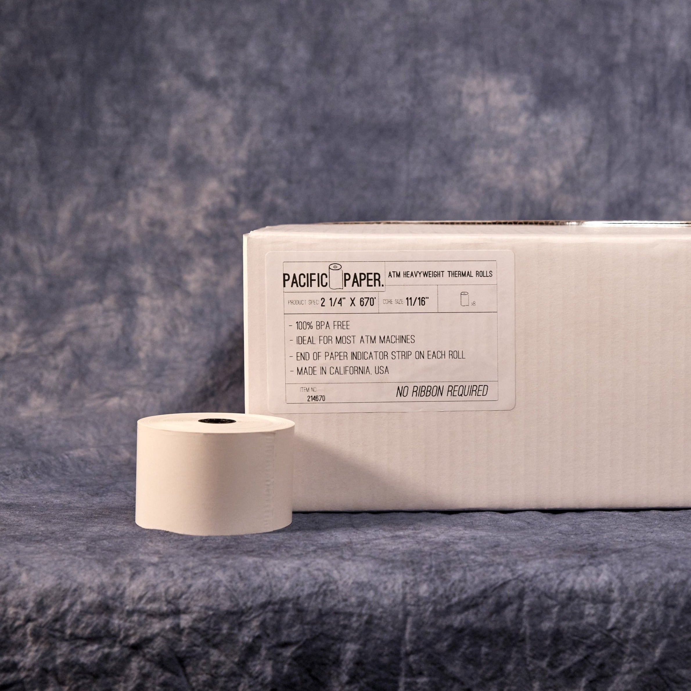 2 1/4” X 670’ ATM 'Triton' Thermal Receipt Rolls 8 Rolls / Case ...